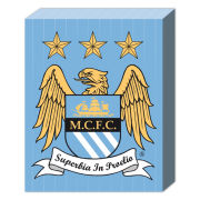 Manchester City Club Crest – 40 X 30cm Canvas | Roozzy