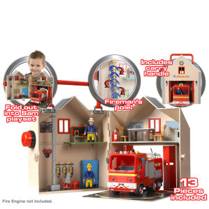 Fireman Sam Deluxe Fire Station Playset Toys | Zavvi