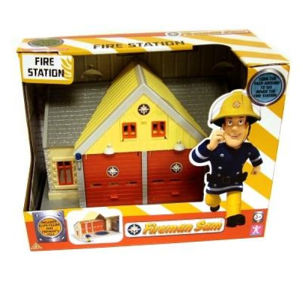 Fireman Sam Mini Playset with Figure - Fire Station | IWOOT