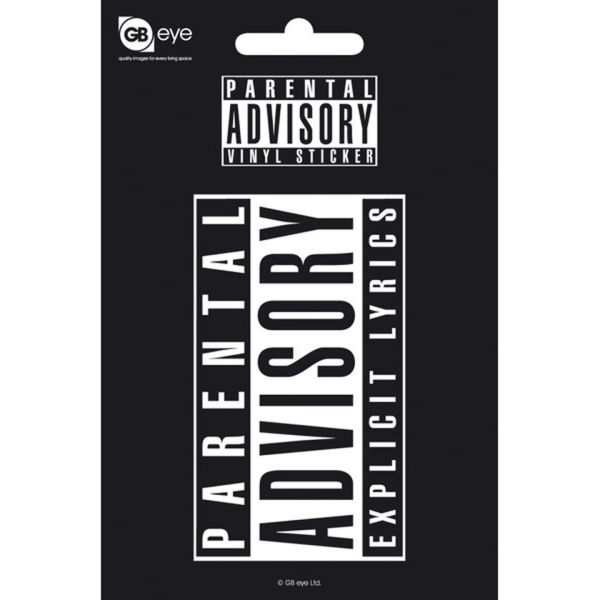 Parental Advisory - Vinyl Sticker - 10 x 15cm Merchandise | Zavvi