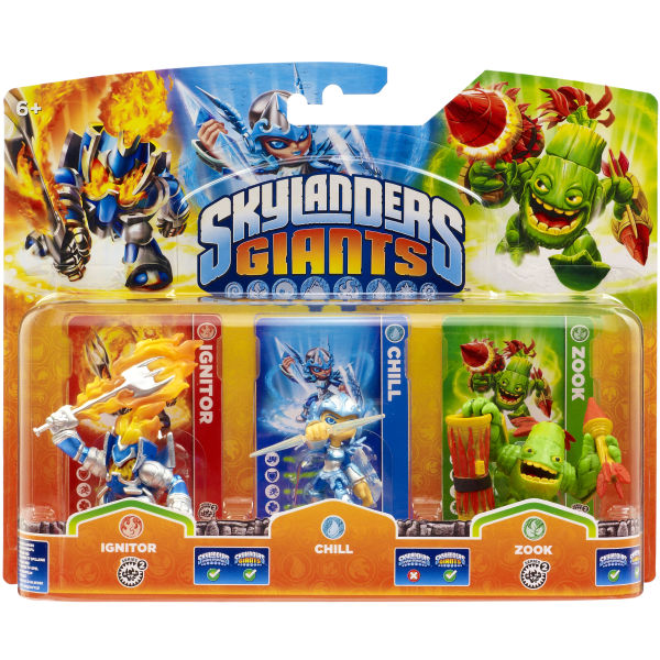 Skylanders: Giants: Triple Pack B (Includes Chill, Zook and Ignitor ...