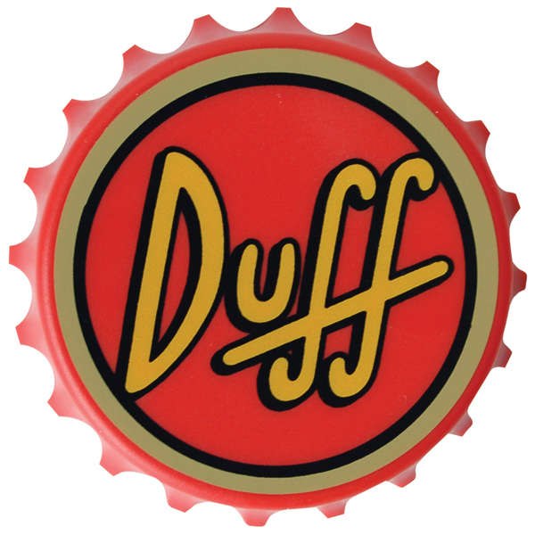 The Simpsons: Duff Bottle Top Shaped Magnetic Bottle Opener - IWOOT UK