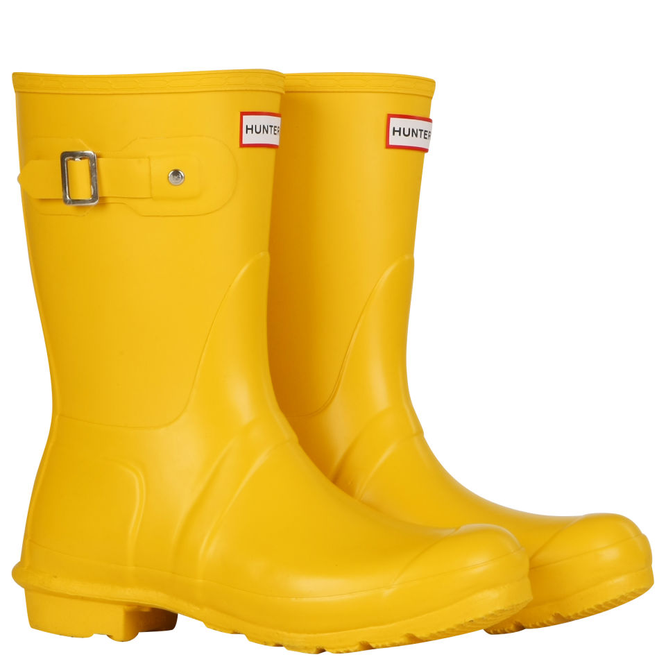 Hunter Women's Original Short Wellies - Yellow | FREE UK Delivery | Allsole