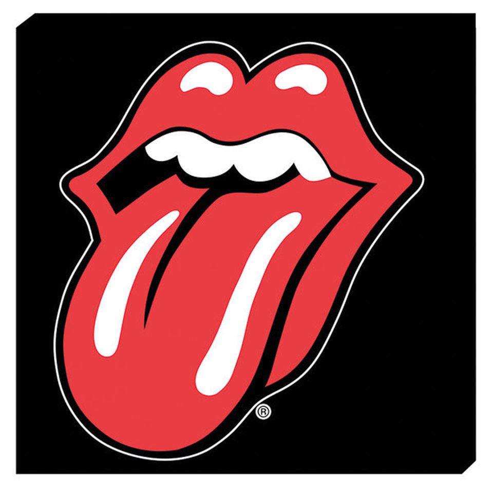 The Rolling Stones Lips - 40 x 40cm Value Canvas Merchandise | Zavvi
