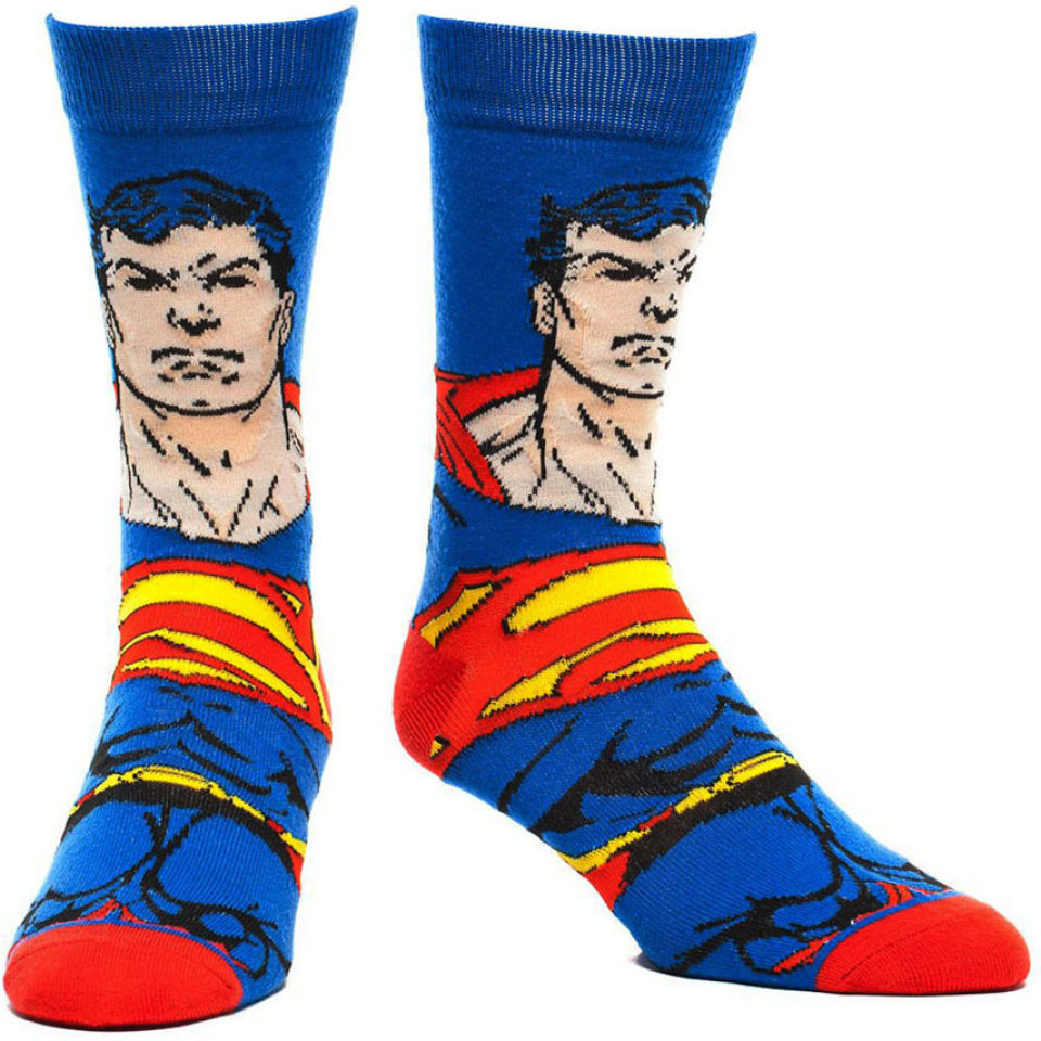 DC Comics Superman Crew Socks Merchandise - Zavvi UK