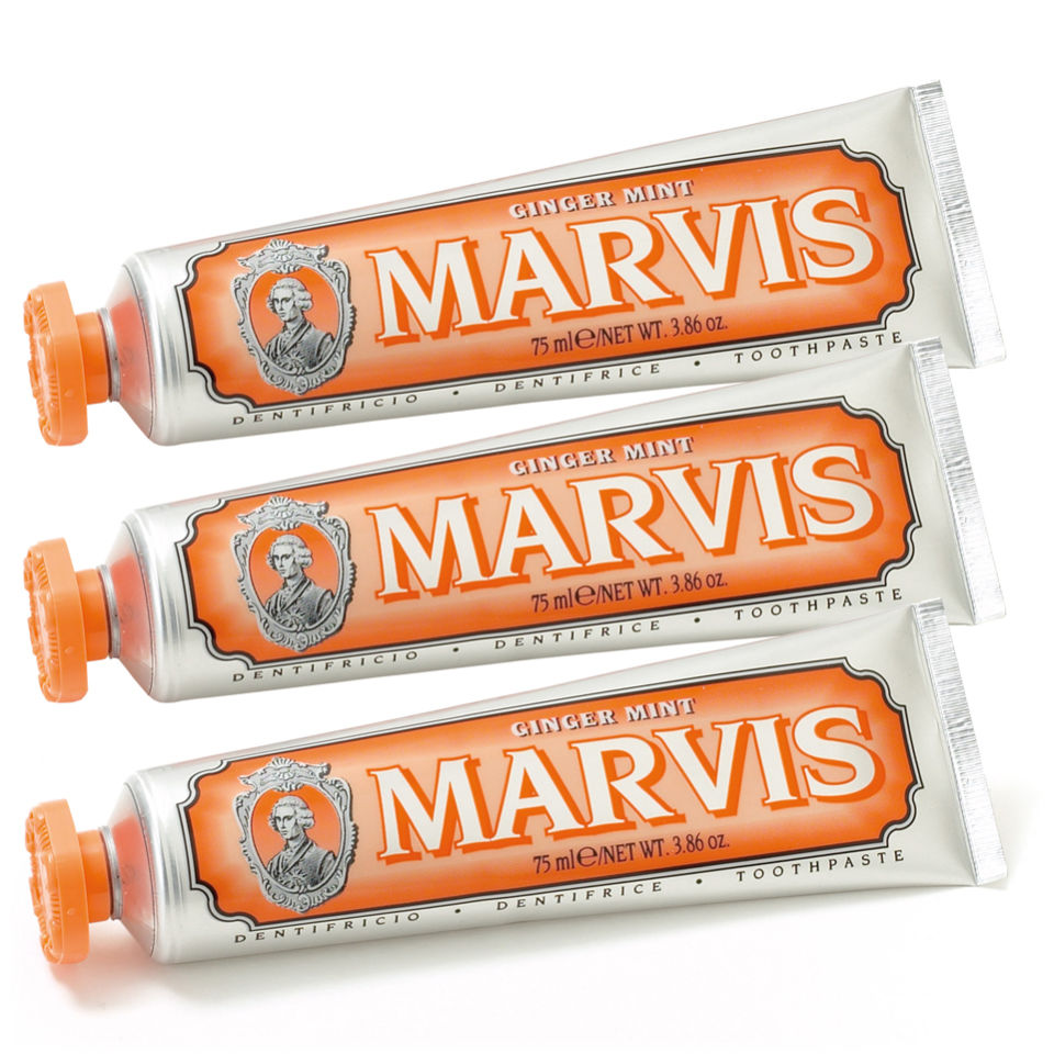 Marvis Ginger Mint Toothpaste Triple Pack (3 x 75ml) Health & Beauty ...