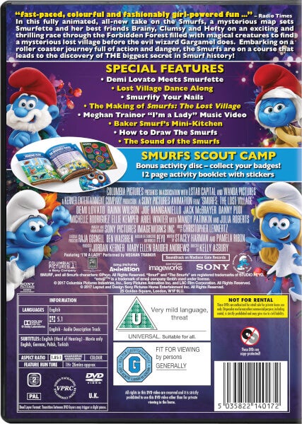 Smurfs: The Lost Village (2 Disc Family Fun Edition) DVD | Zavvi.com