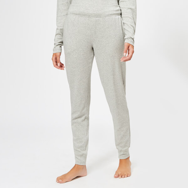 Calvin Klein Womens Ck Logo Joggers Grey Heather Clothing
