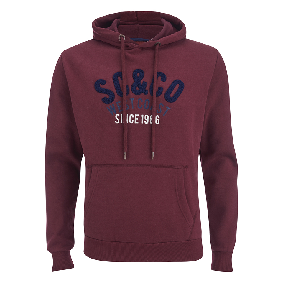Soul Cal Men's SC&CO Logo Hoody - Tawny Port Mens Clothing - Zavvi UK