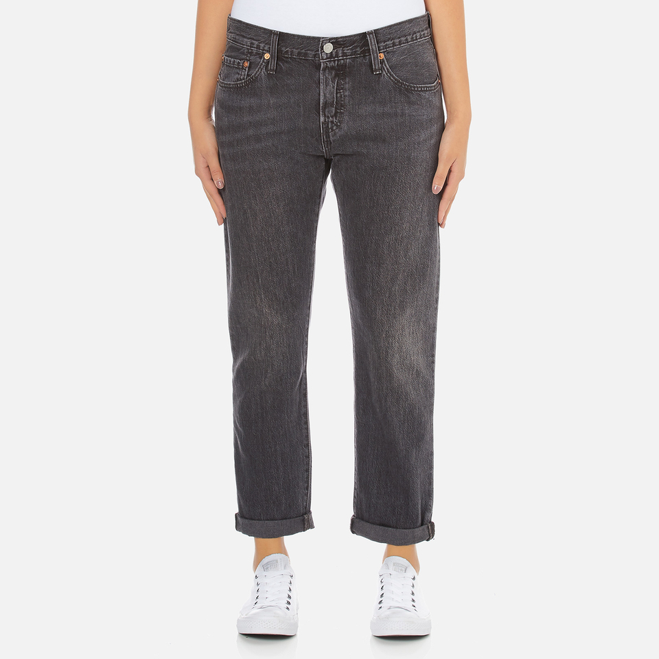 Levis Womens 501 Ct Tapered Fit Jeans Fading Coal Free Uk Delivery Over £50
