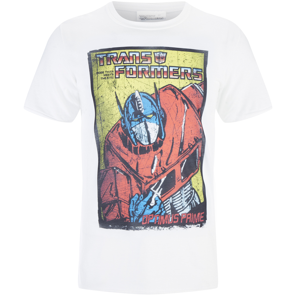 Transformers Men's Optimus Prime T-Shirt - White Merchandise | Zavvi.com