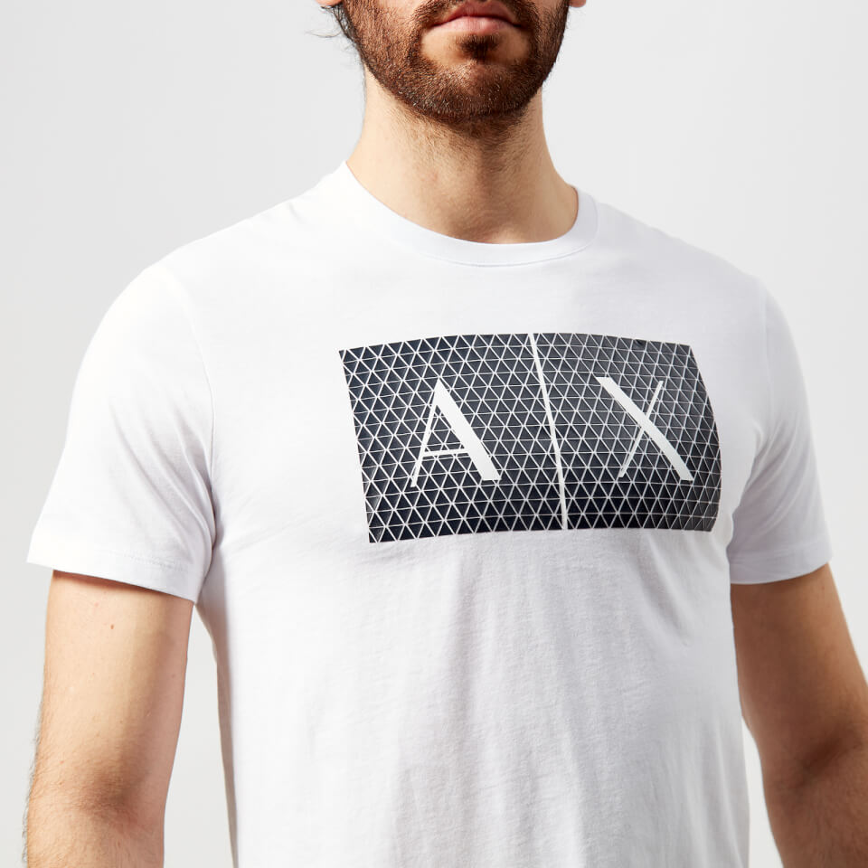 Armani Exchange Men's Ax Logo T-Shirt - White Clothing | TheHut.com