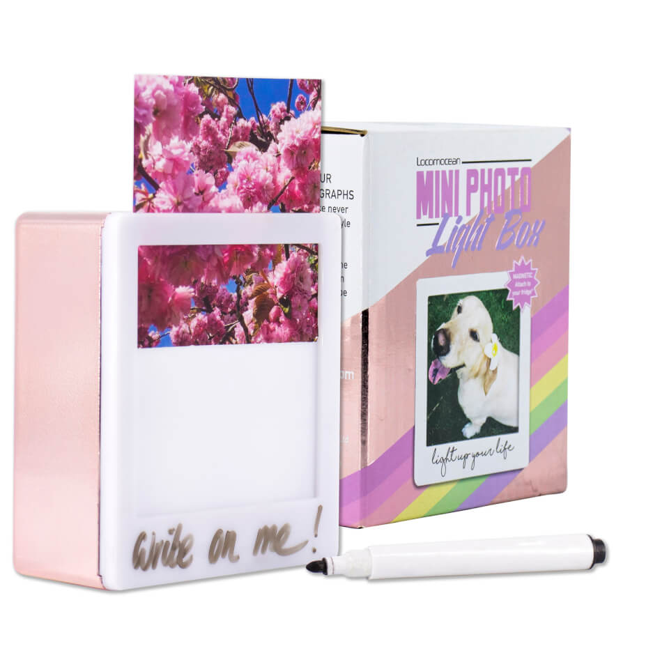 Magnetic Rose Gold Mini Photo Light Box | IWOOT