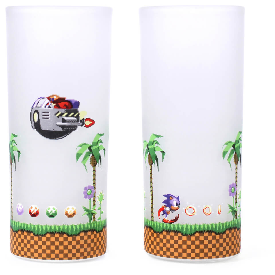 Sonic The Hedgehog Glasses - Set of 2 Traditional Gifts - Zavvi UK
